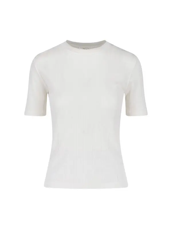 THE ROW Etina" Cotton Knit T-shirt - White