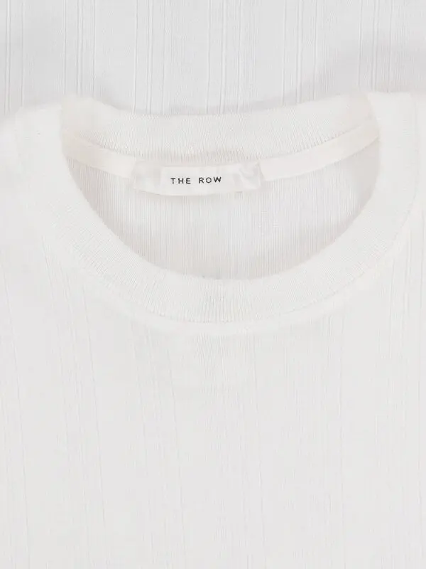 THE ROW Etina" Cotton Knit T-shirt - White