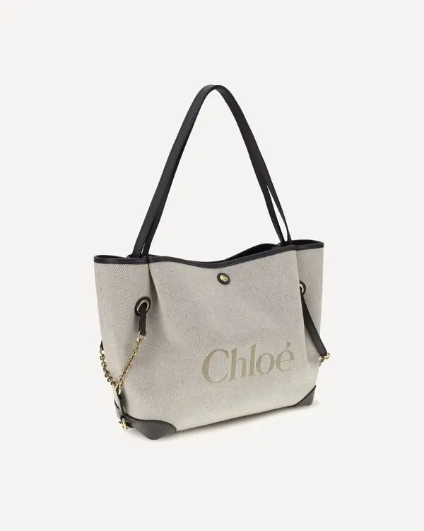Chloé Clover Tote Bag In Canvas