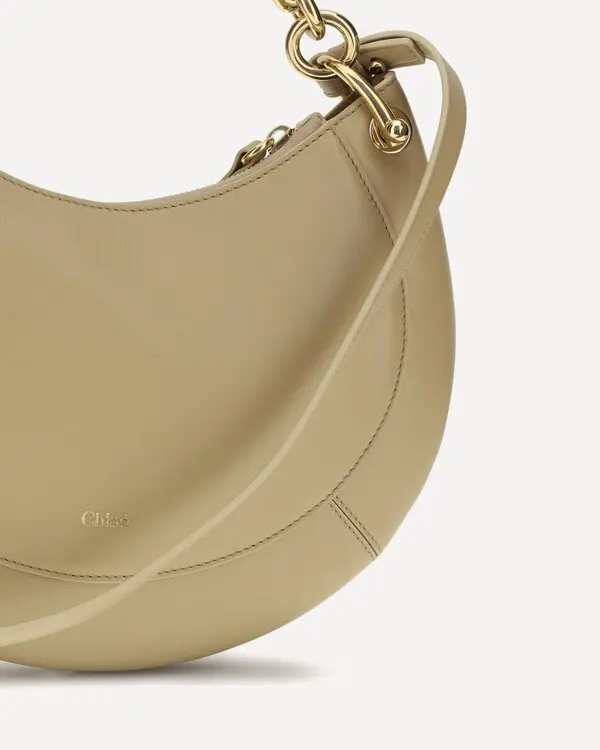 Chloé Marcie Shoulder Bag - Beige