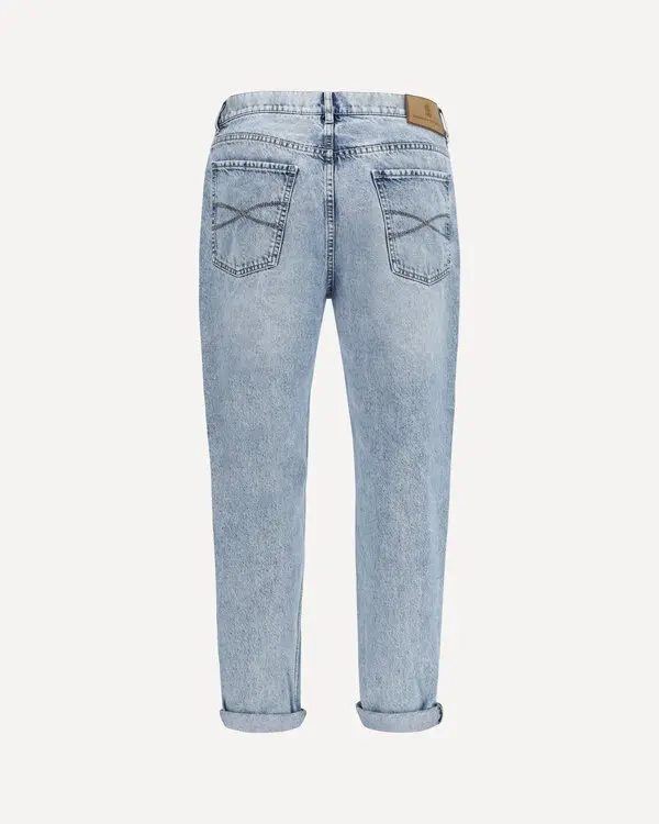 Brunello Cucinelli Straight-leg Turn-up Jeans