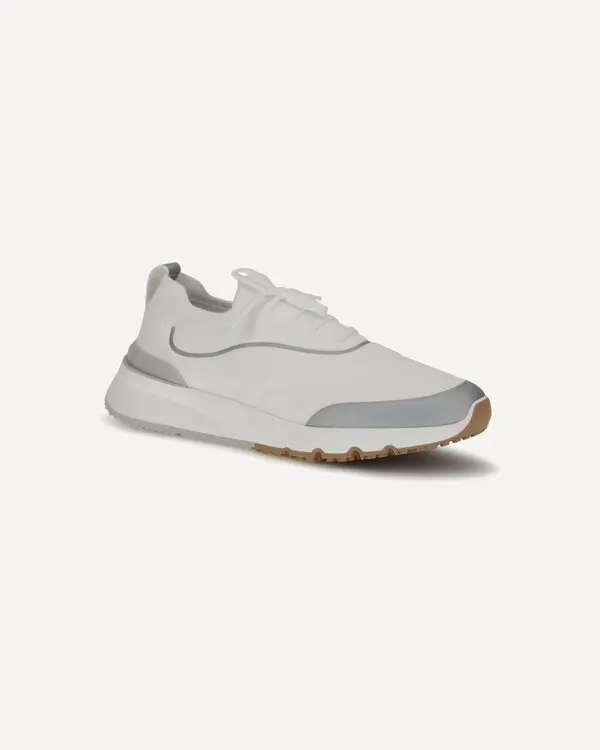 Brunello Cucinelli Techno Cotton Knit Sneakers Runners