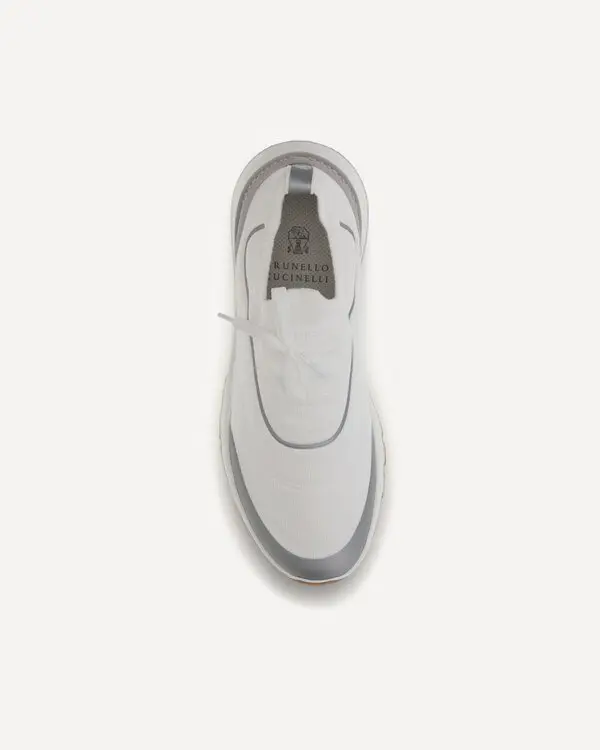 Brunello Cucinelli Techno Cotton Knit Sneakers Runners