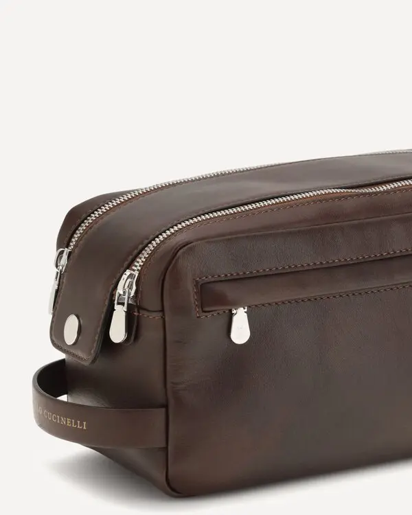 Brunello Cucinelli Leather Beauty Case