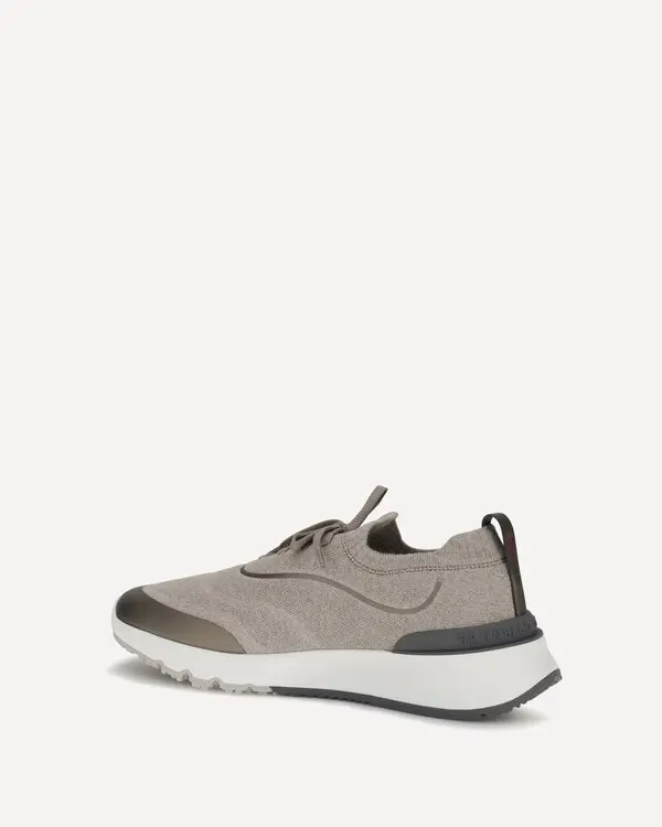 Brunello Cucinelli Techno Cotton Knit Sneakers Runners