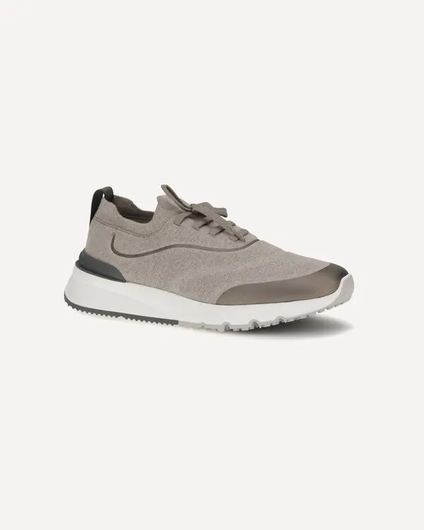 Brunello Cucinelli Techno Cotton Knit Sneakers Runners