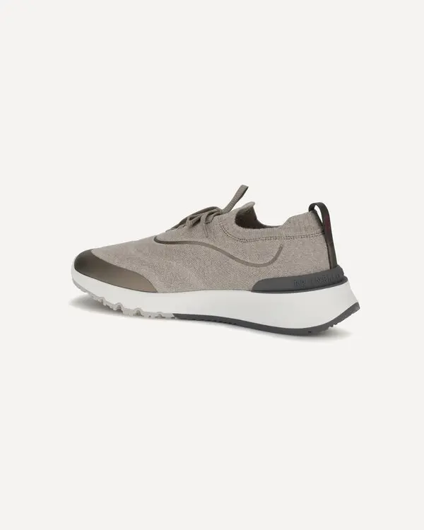 Brunello Cucinelli Techno Cotton Knit Sneakers Runners