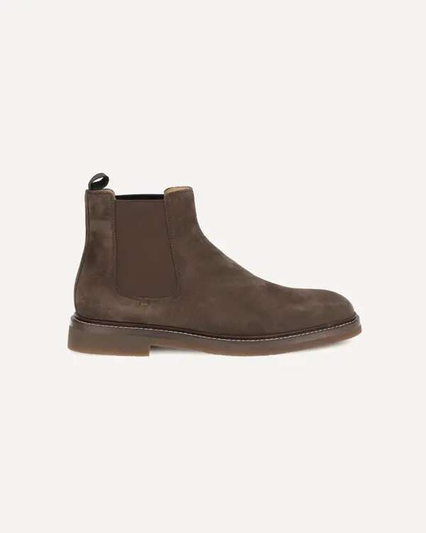 Brunello Cucinelli Suede Chelsea Boots - Brown