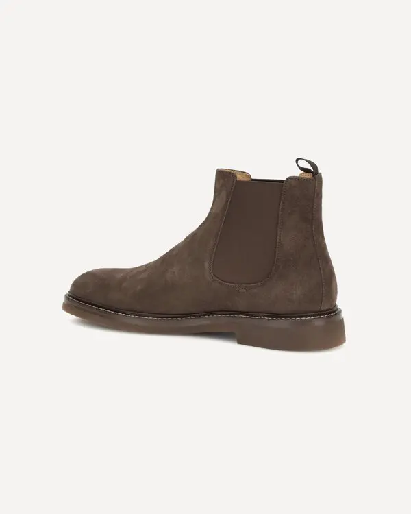 Brunello Cucinelli Suede Chelsea Boots - Brown
