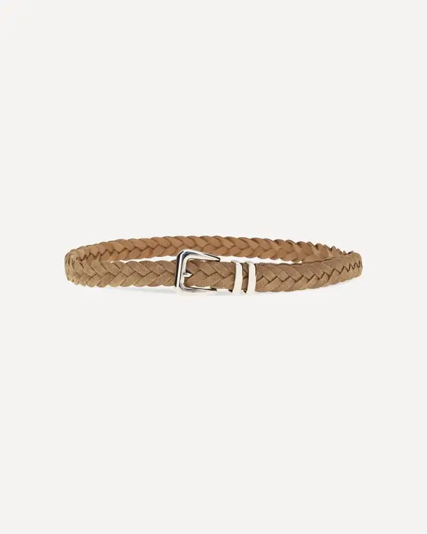 Brunello Cucinelli Leather Woven Belt