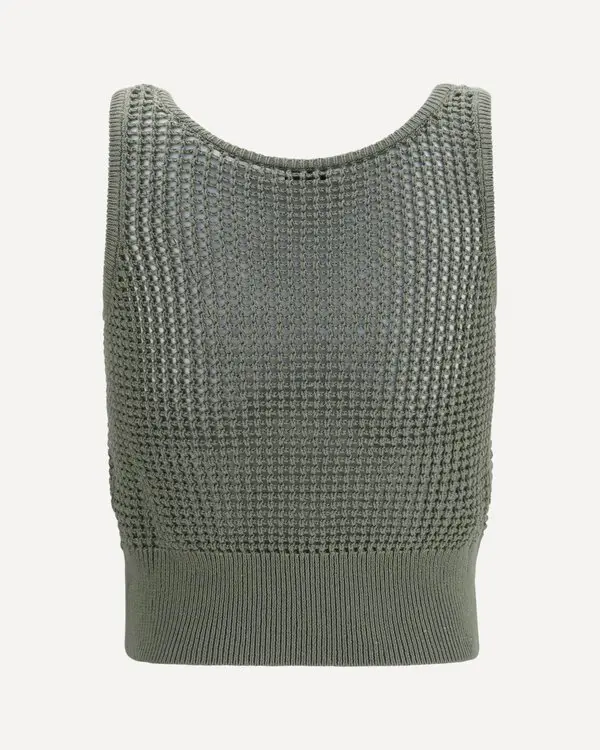 Brunello Cucinelli Perforated Sequin Tank Top Feale
