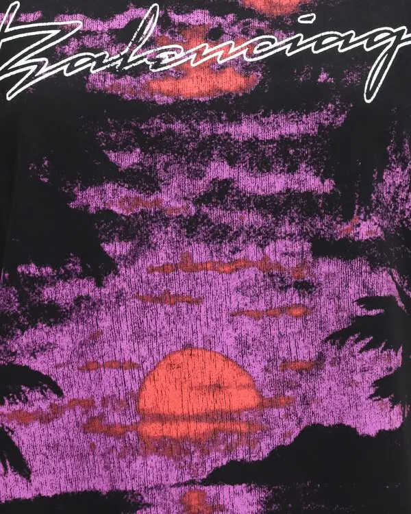 Balenciaga Printed Cotton T-shirt