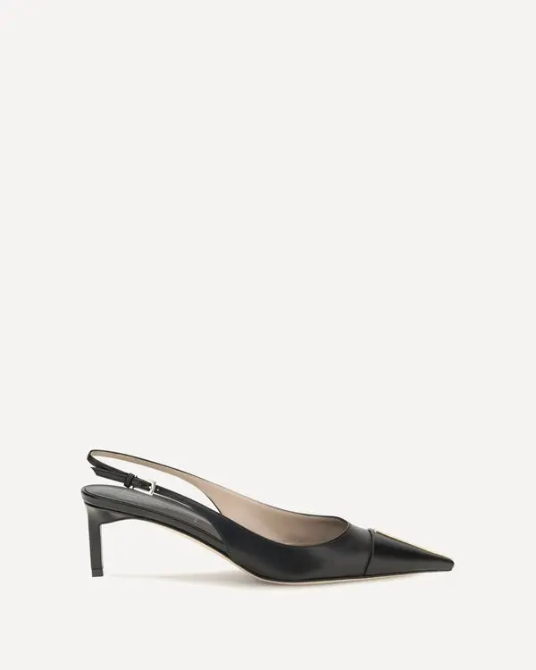 TOM FORD Leather Slingback Pumps - Black