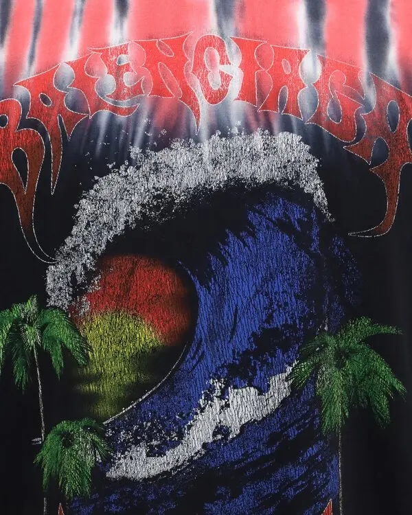 Balenciaga Extree Tie Dye T-shirt Ale - Multicolour