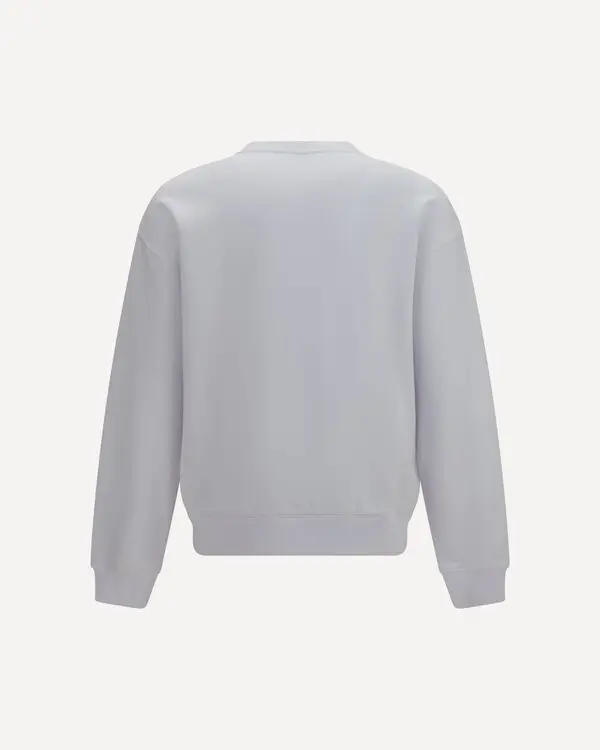 Dolce & Gabbana Cotton Sweatshirt With Logo Plaque - White
