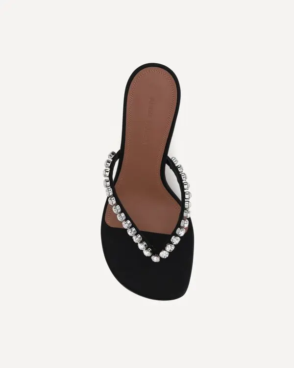 Amina Muaddi Gigi Crystal-embellished Thong Sandals