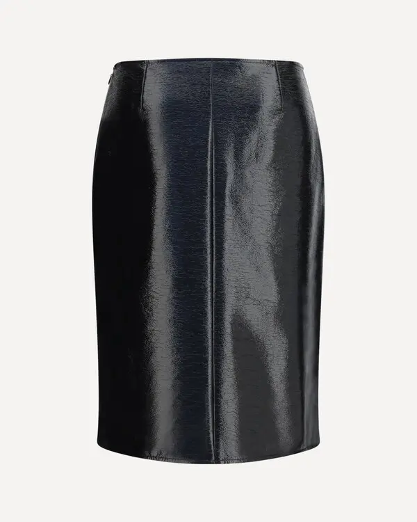 COURREGES Vinyl Midi Skirt