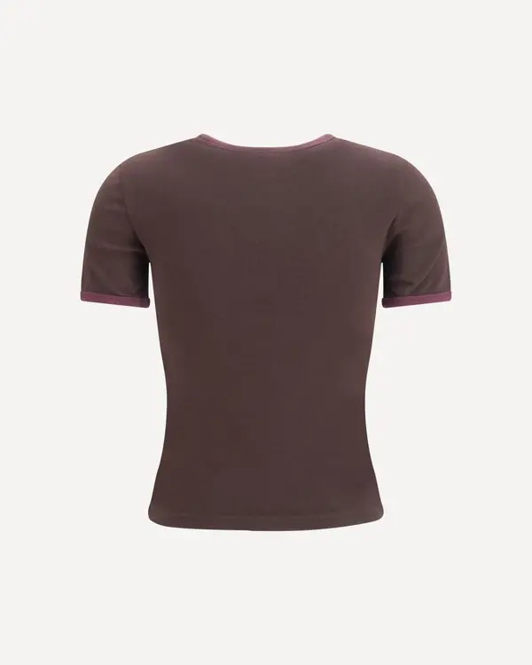 COURREGES Cotton T-shirt With Embroidered Logo