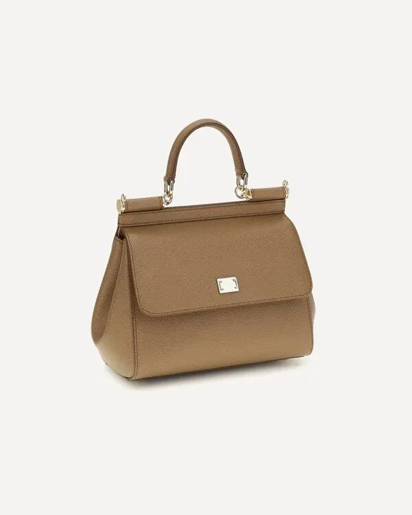 Dolce & Gabbana Top Handle Handbag - Beige