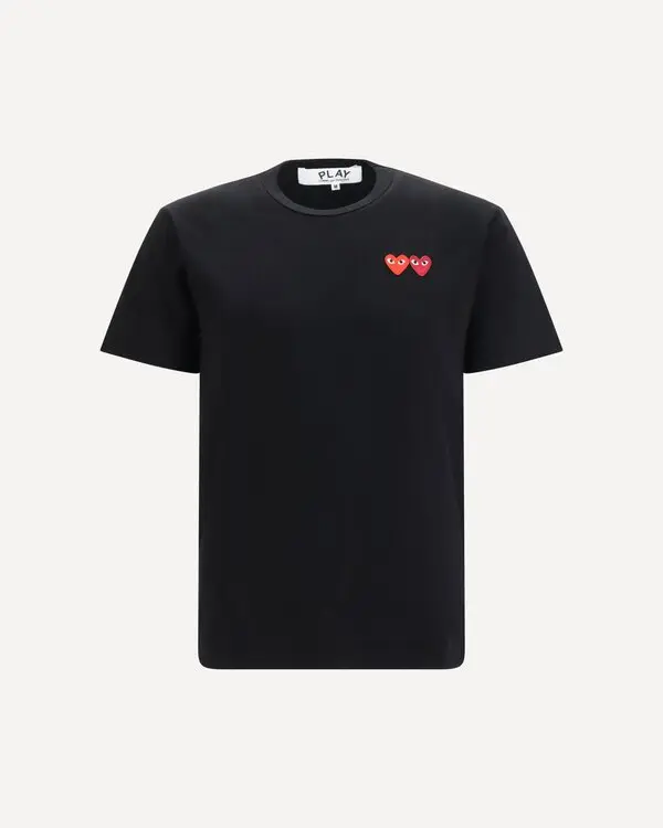 Play Comme Des Garcon Cotton T-shirt With Patch Mae