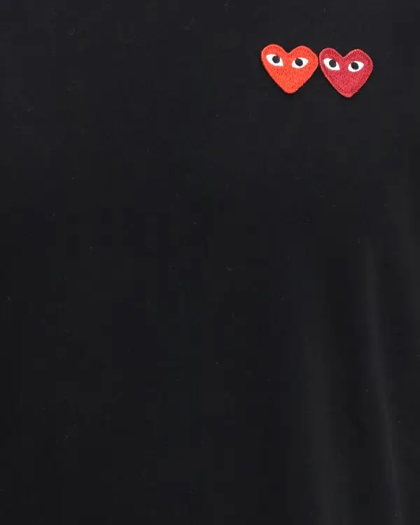 Play Comme Des Garcon Cotton T-shirt With Patch Mae