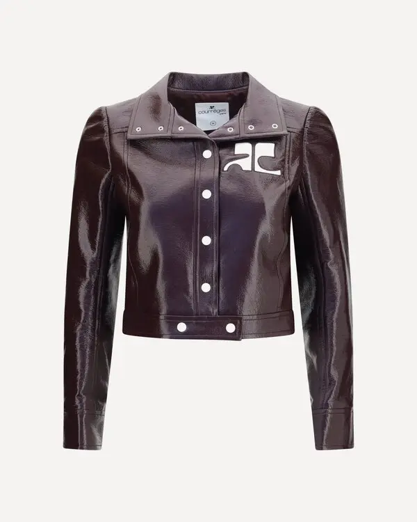 COURREGES Reedition Vinyl Jacket - Bordeaux