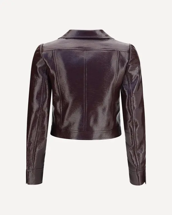 COURREGES Reedition Vinyl Jacket - Bordeaux