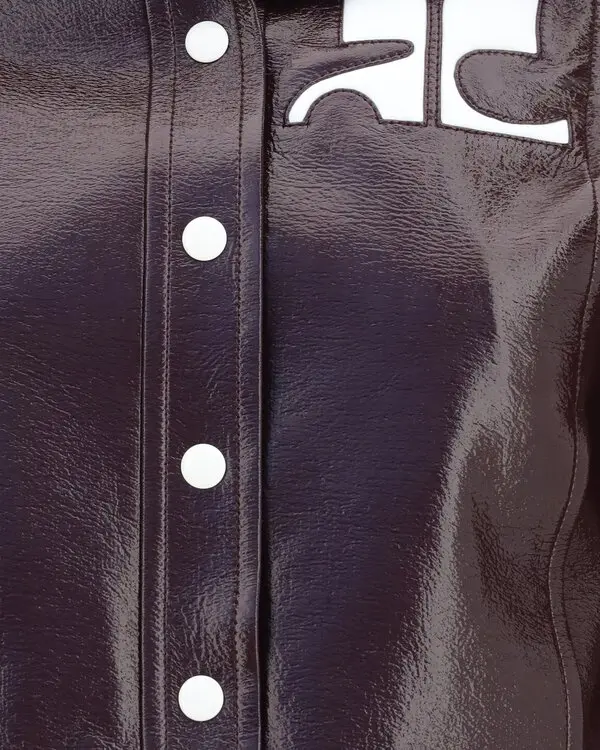 COURREGES Reedition Vinyl Jacket - Bordeaux