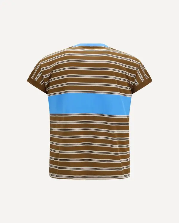 Versace Striped Cotton T-shirt Mae