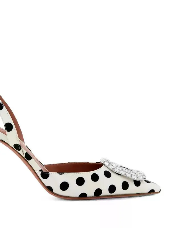 Amina Muaddi Camelia Crystal Embellished Pumps