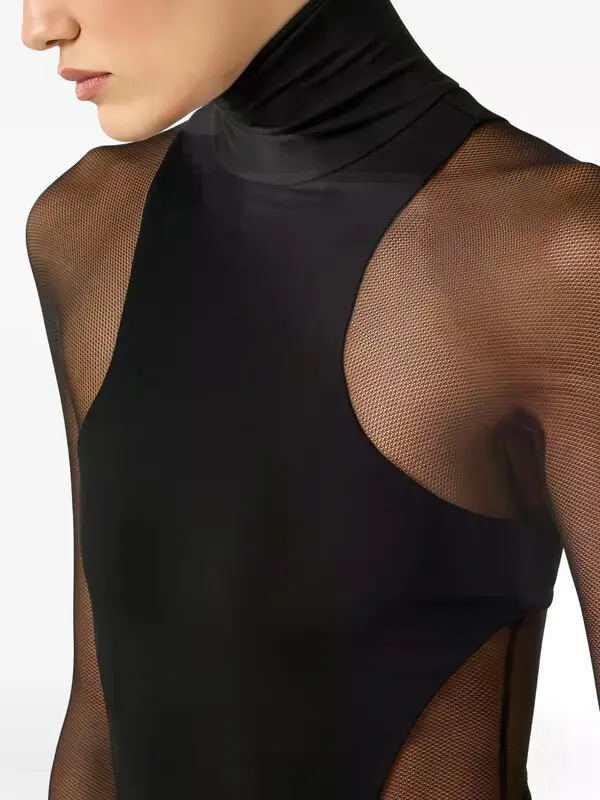 Elisabetta Franchi Tulle Bodysuit