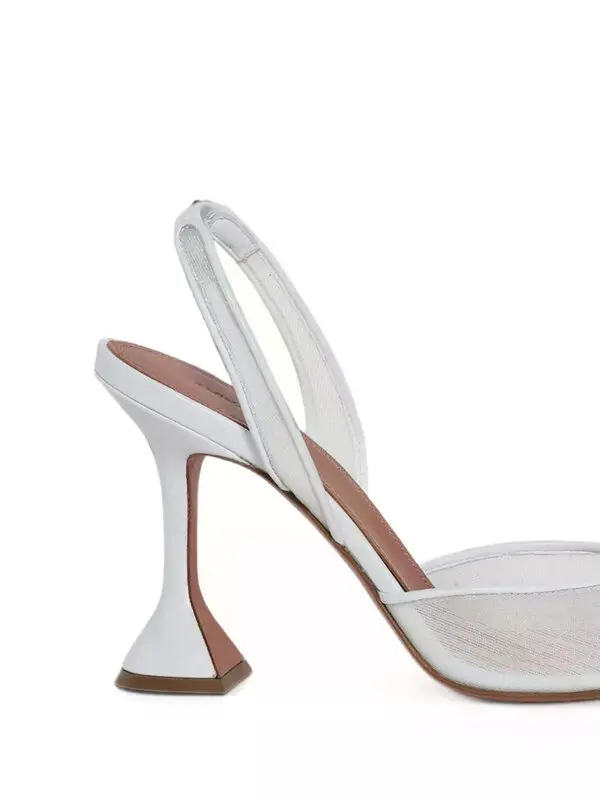 Amina Muaddi Begum Crystal-embellished Pumps - White