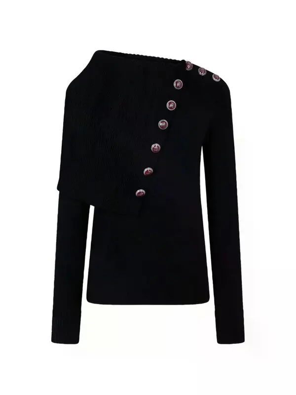 Rabanne Asymmetrical Sailor-collar Sweater