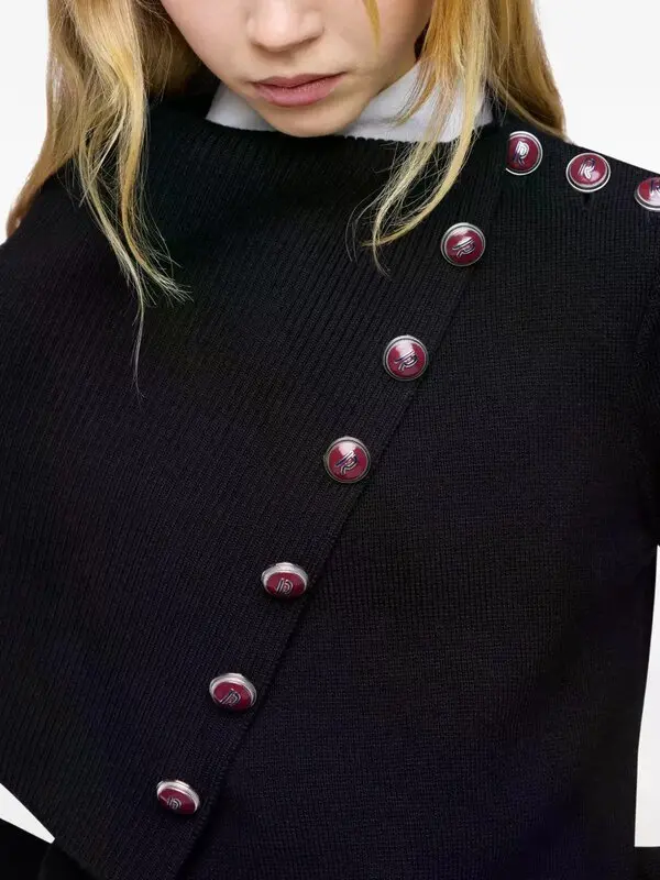 Rabanne Asymmetrical Sailor-collar Sweater