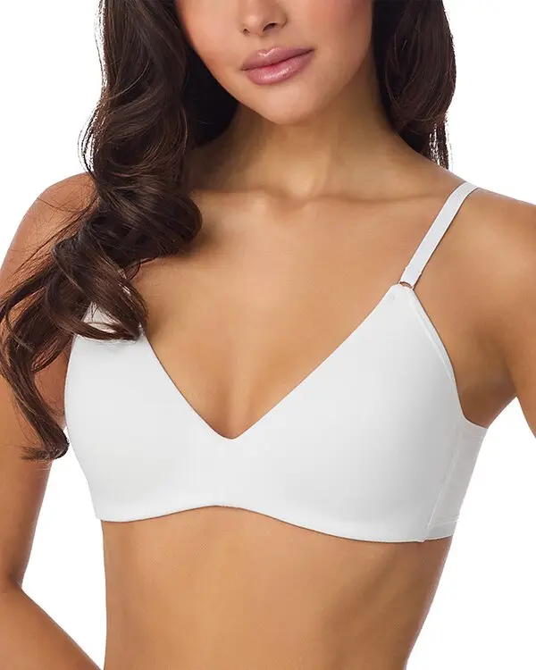 ON GOSSAMER Cabana Cotton Blend Wire Free Push Up Bra - White