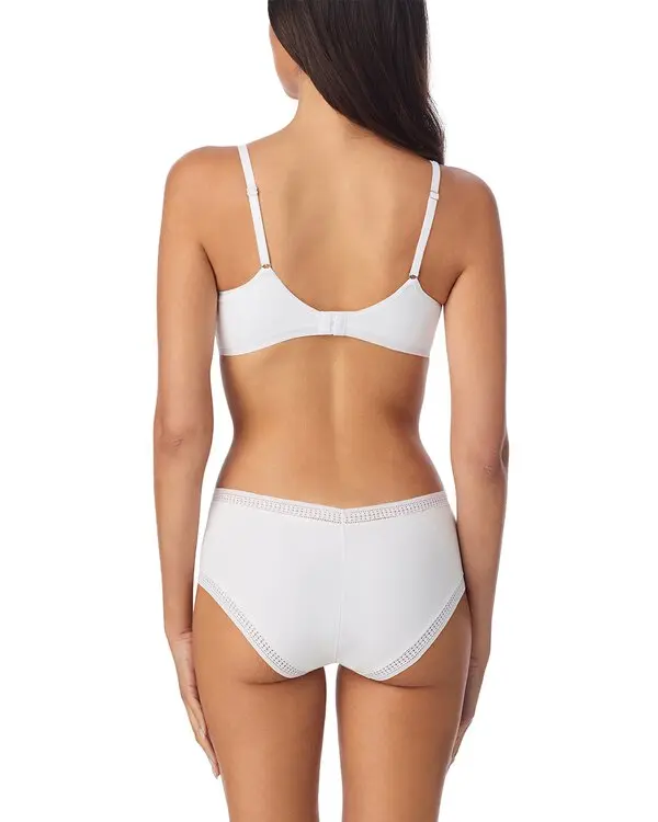 ON GOSSAMER Cabana Cotton Blend Wire Free Push Up Bra - White