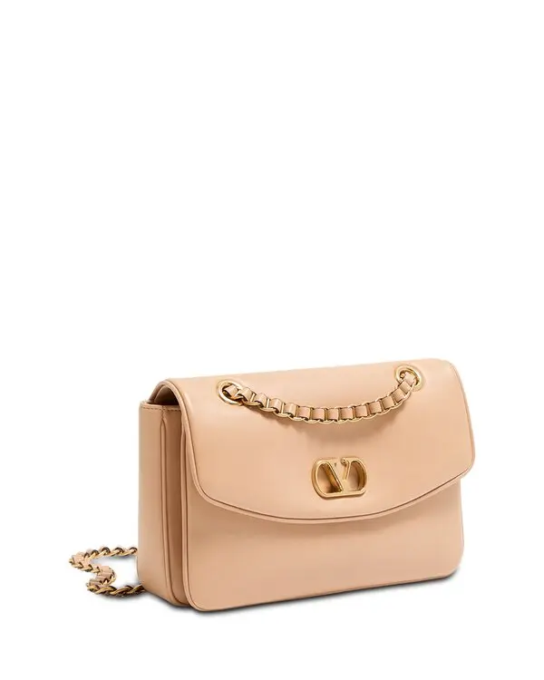 Valentino Garavani Medium Vlogo Leather Shoulder Bag