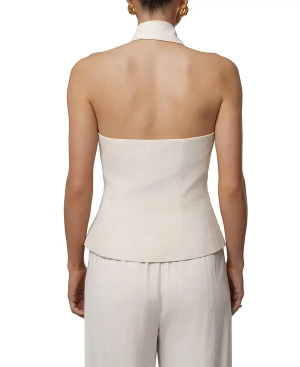 JLUXLABEL Asymmetric Draped Scarf Top
