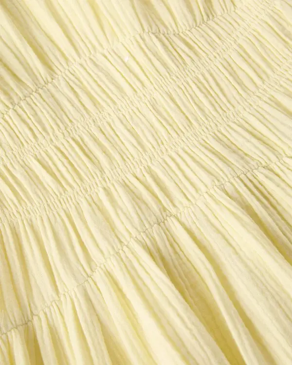 Whistles Gathered Textured Midi Dress
