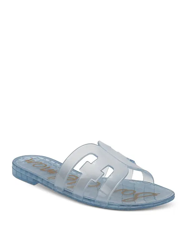 Sam Edelman Bay Jelly Slide Sandals - Azure Blue