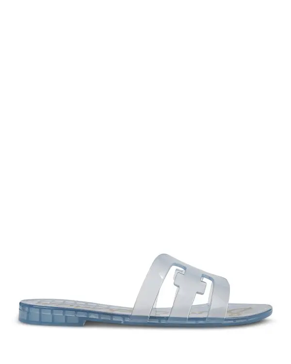 Sam Edelman Bay Jelly Slide Sandals - Azure Blue