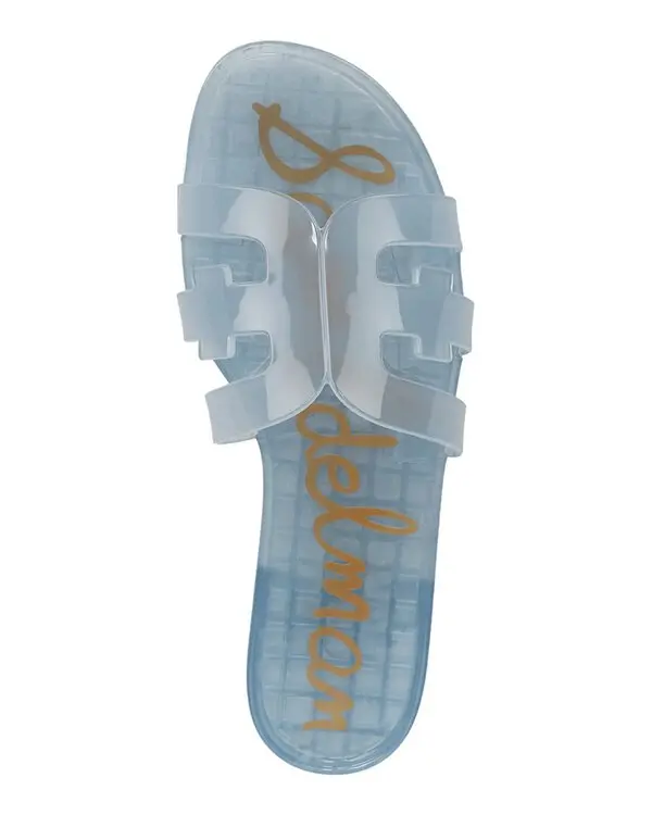 Sam Edelman Bay Jelly Slide Sandals - Azure Blue