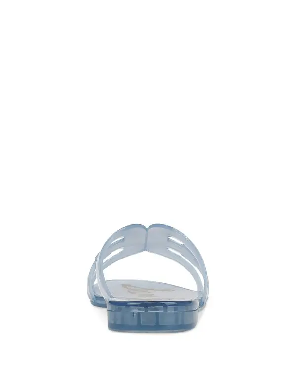Sam Edelman Bay Jelly Slide Sandals - Azure Blue