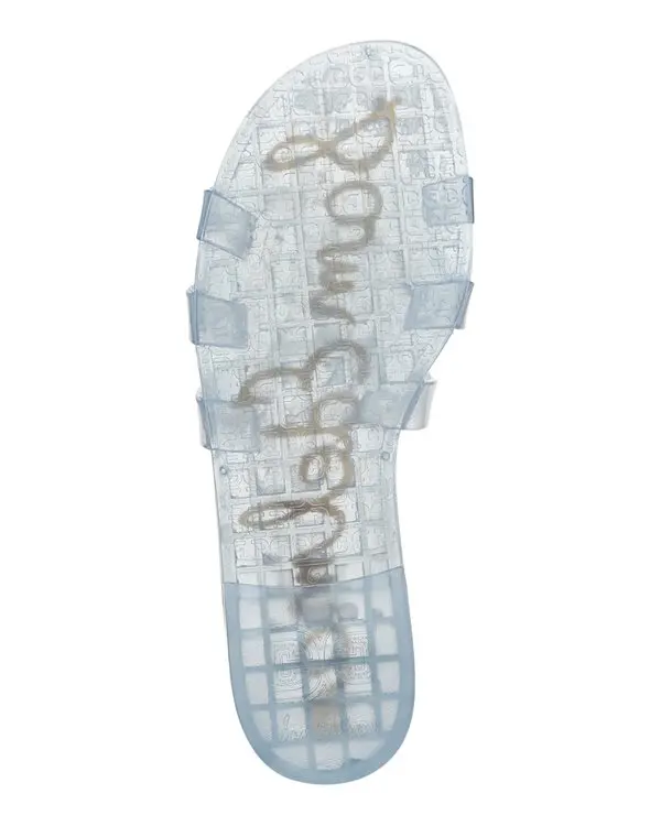 Sam Edelman Bay Jelly Slide Sandals - Azure Blue