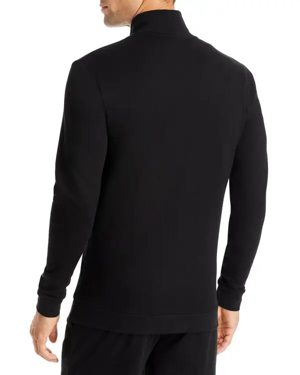 BOSS Ease Cotton Logo Print Full Zip Jacket