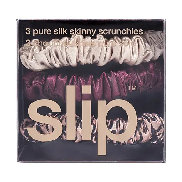 Slip Pure Silk Skinny Scrunchies Trio - Wild Rose
