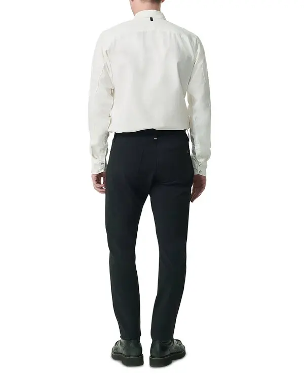 Rag & Bone Tomlin Stretch Dobby Button Front Shirt - White