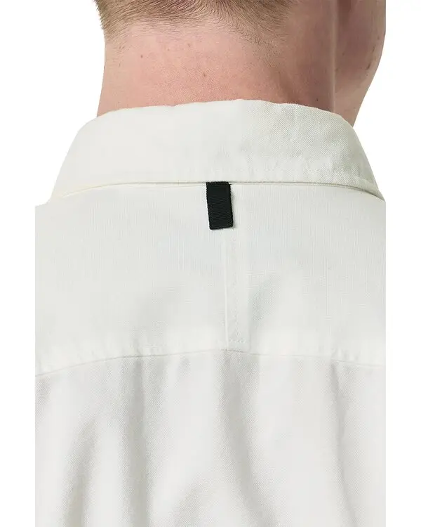 Rag & Bone Tomlin Stretch Dobby Button Front Shirt - White