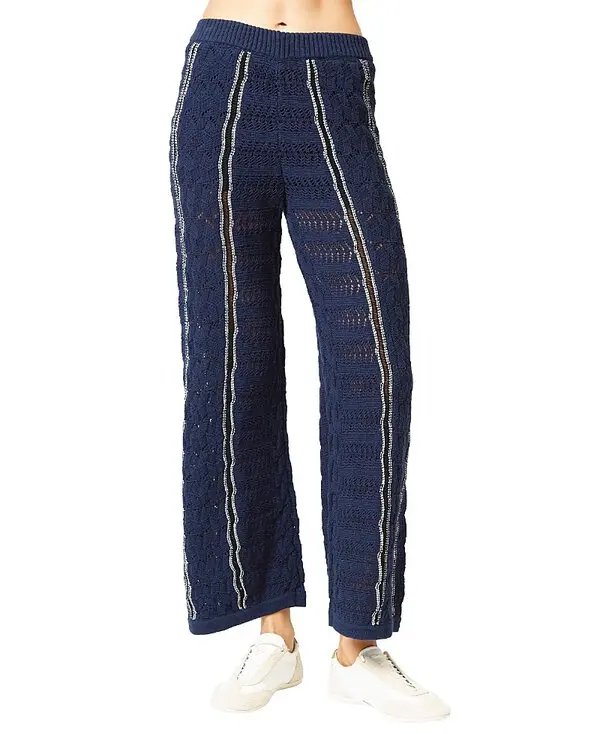 Central Park West Novelty Stitch Sweater Pants