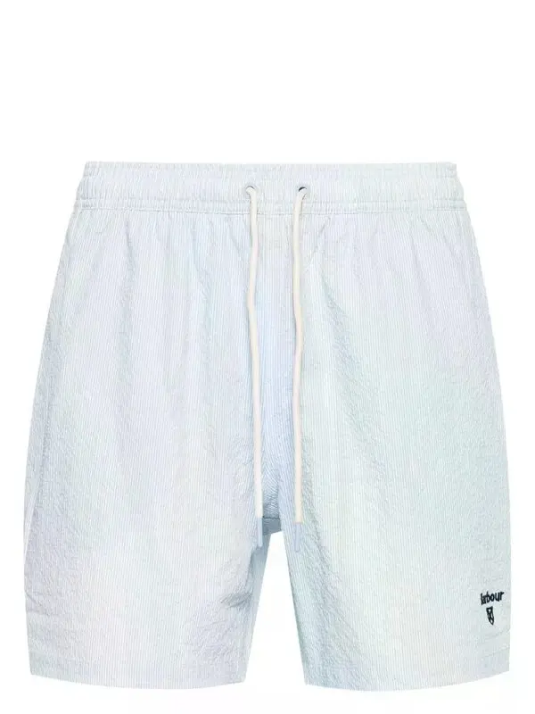 Barbour Somerset Mid-rise Swim Shorts - Blue